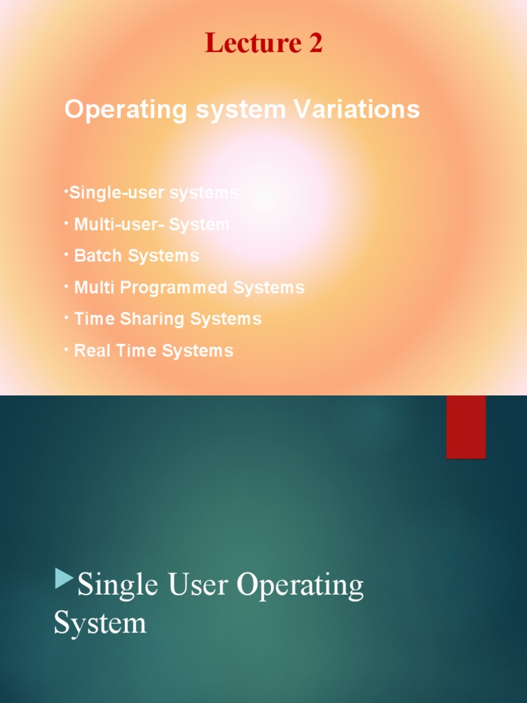 Operating System Variations | PDF | Operating System | Process (Computing)