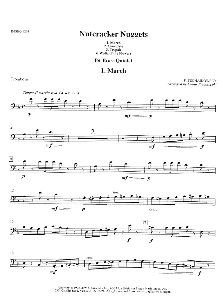Trombone - Nutcracker Nuggets | PDF