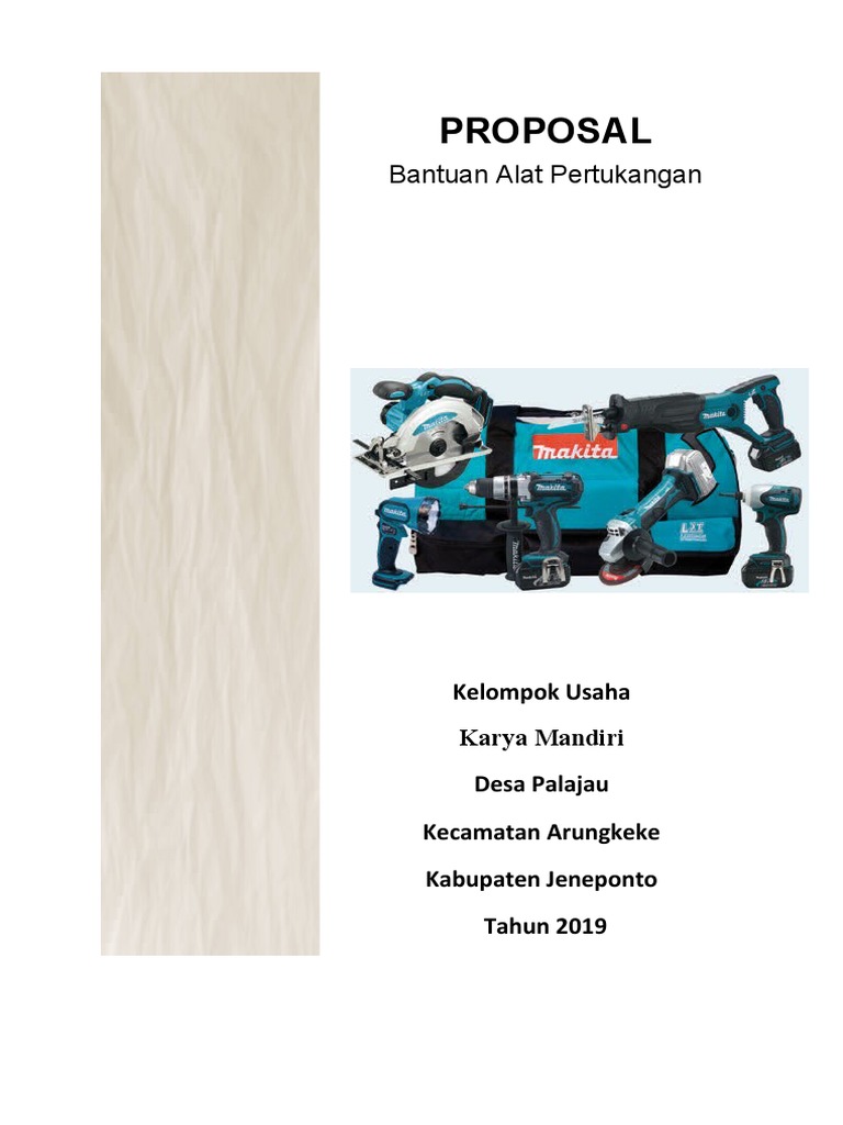 Proposal Bantuan Alat Pertukangan | PDF