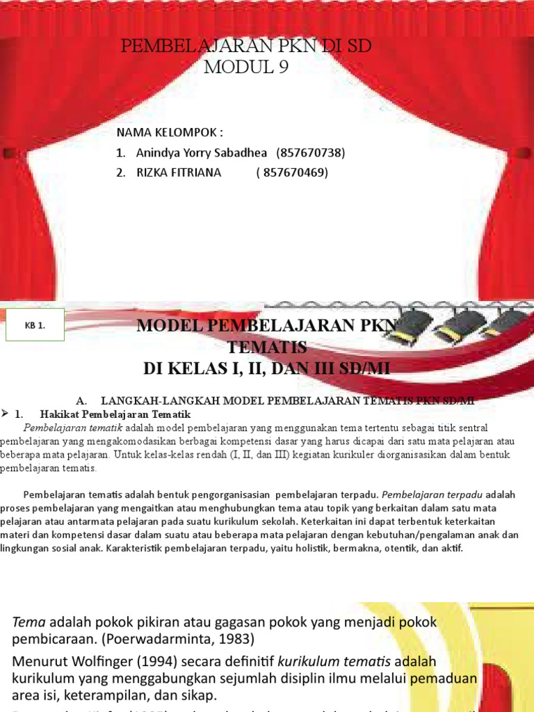 PEMBELAJARAN PKN DI SD Modul 9 | PDF