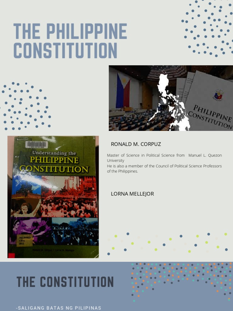 The Philippine Constitution | PDF | Government | Constitutional Law