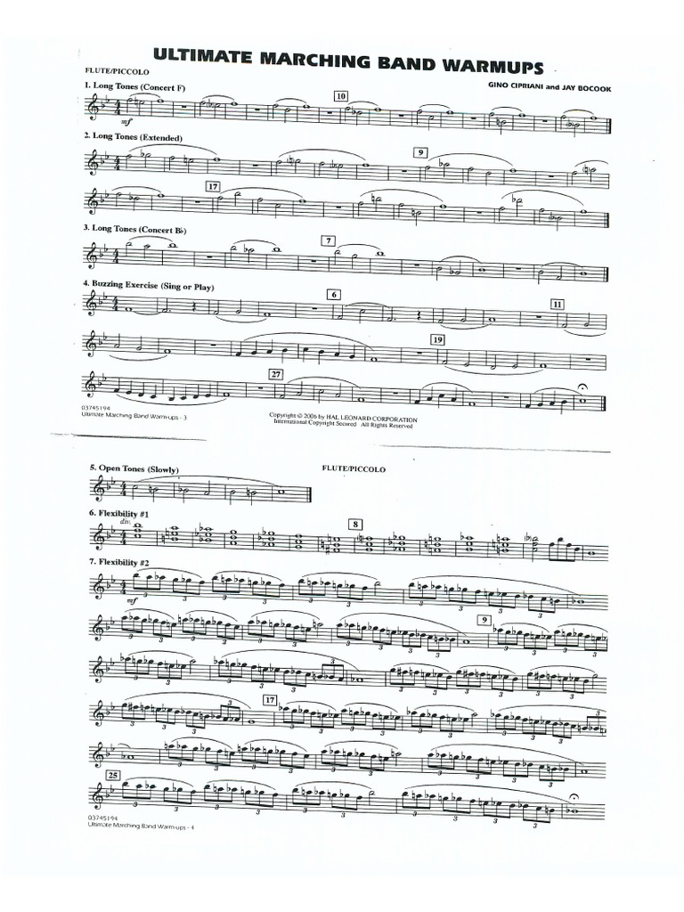 Ultimate Marching Band Warmups | PDF Ultimate Marching Band Warmups | PDF