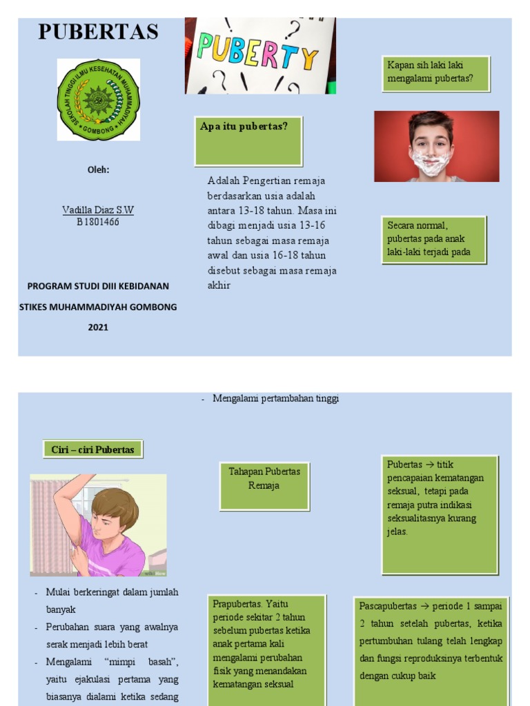 Leaflet Pubertas | PDF