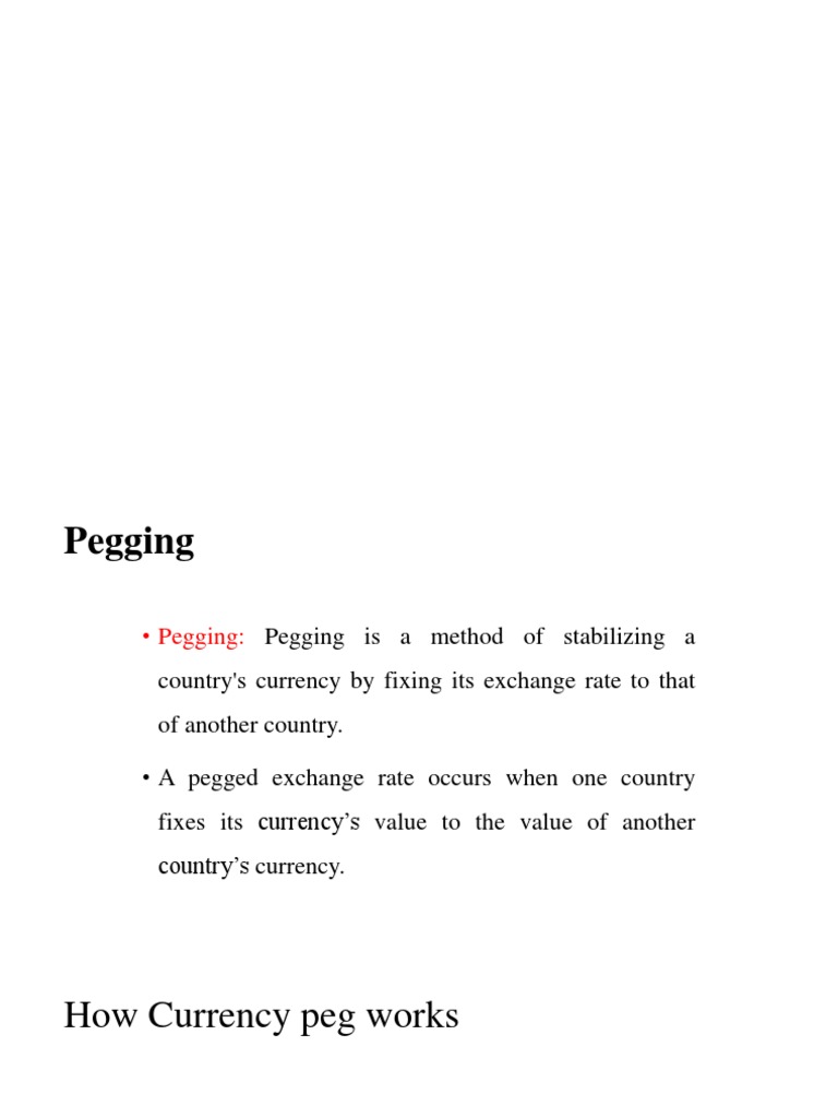 Pegging | PDF