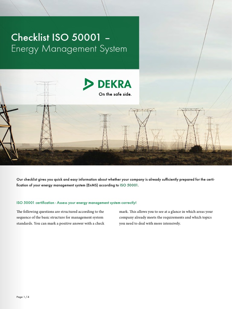 ISO 50001 Certification - Assess Your Energy Management System ...
