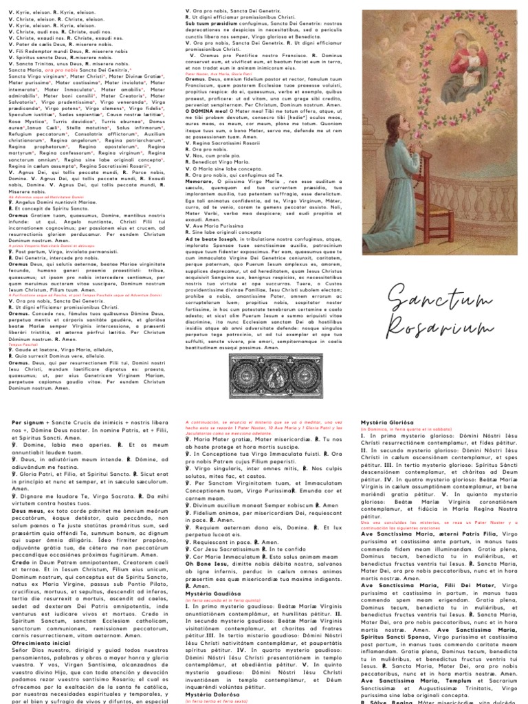 Sanctum Rosarium | PDF