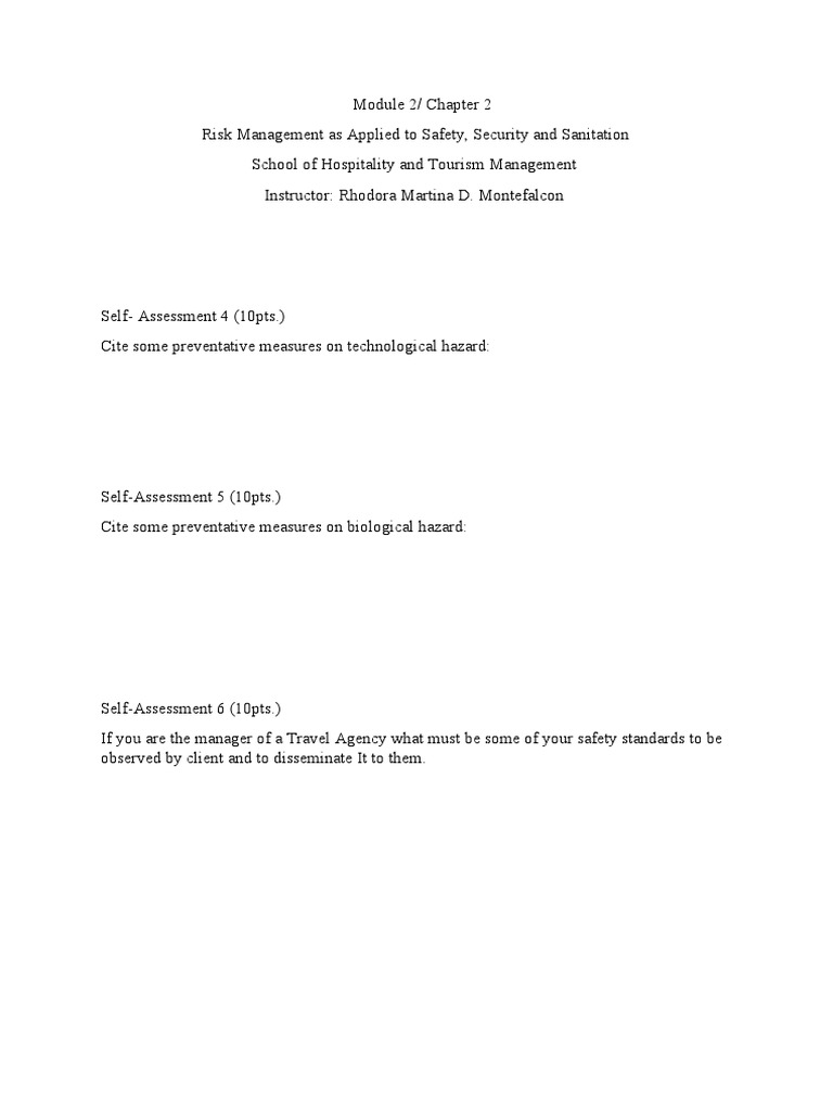 Risk Management Module 2 | PDF