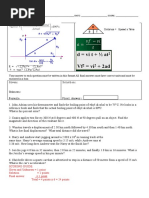 Worksheet No. 6 Uniformly Accelerated Motion | PDF