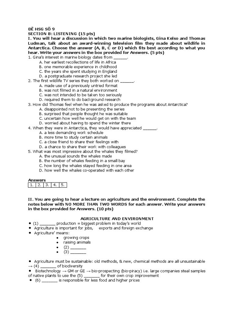 ĐỀ HSG SỐ 9 | Download Free PDF | El Niño