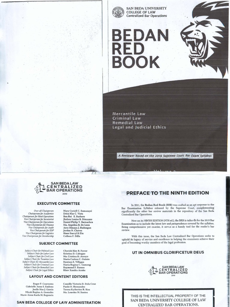 Bedan Red Book Vol2 | PDF