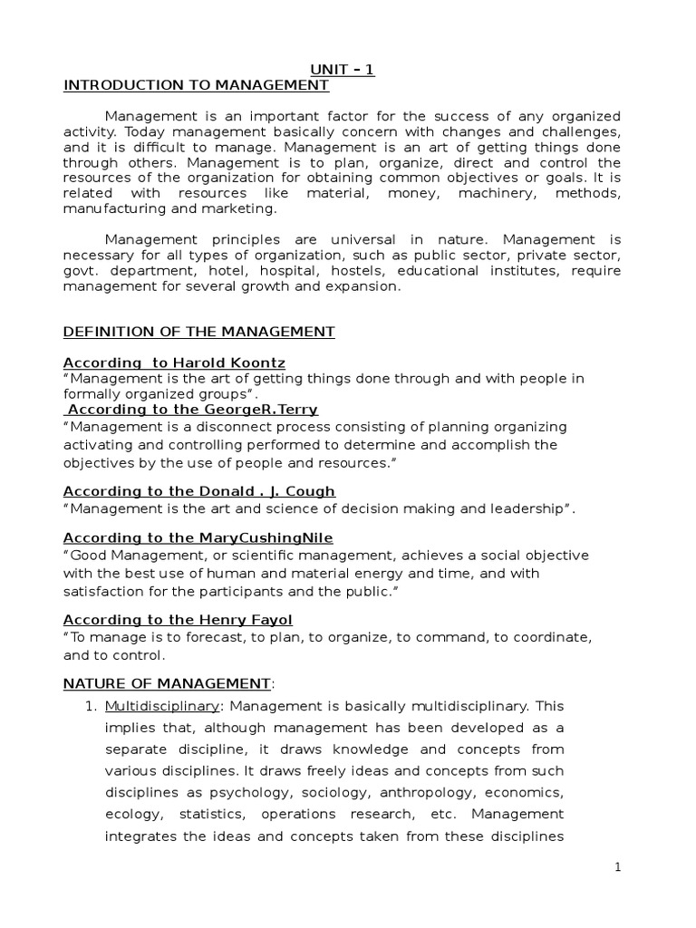 Introduction To Management | PDF | Self Actualization