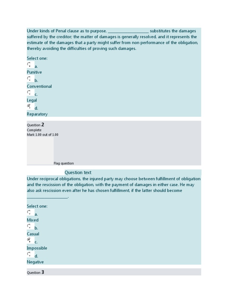 Question Text: Complete Mark 1.00 Out of 1.00 | Download Free PDF ...