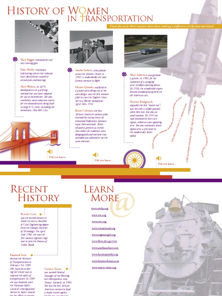 Women in Transportation | PDF | Transportation Engineering | Automotive ...