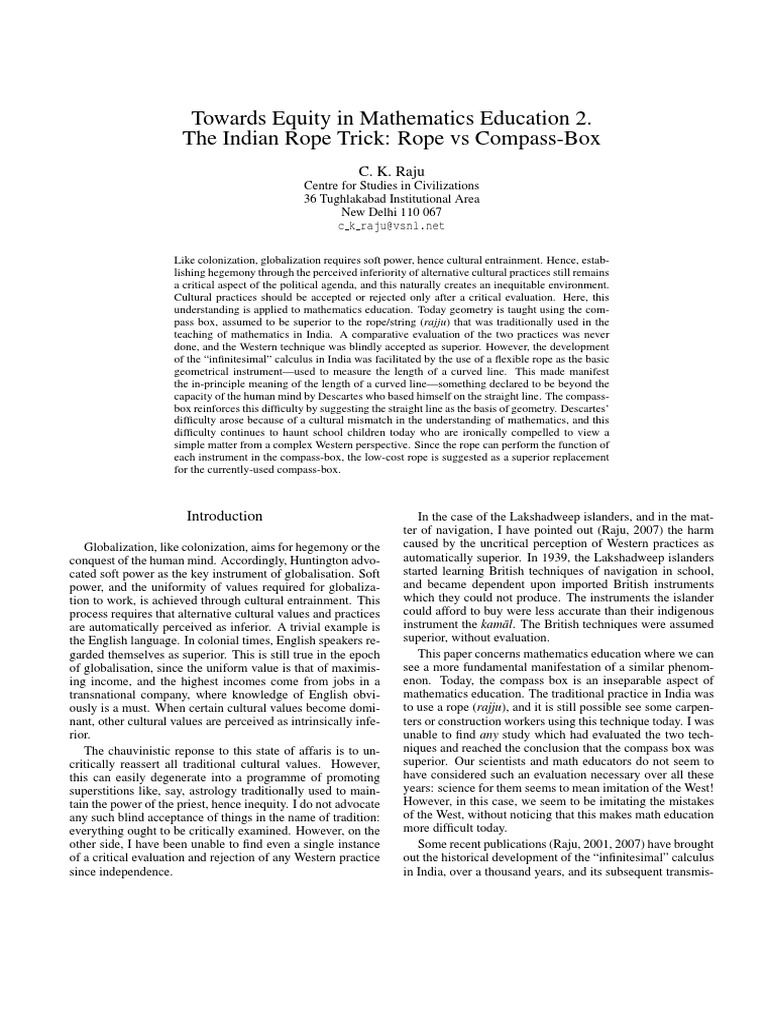 Math Education 2 Rope Trick | PDF | Geometry | Mathematics