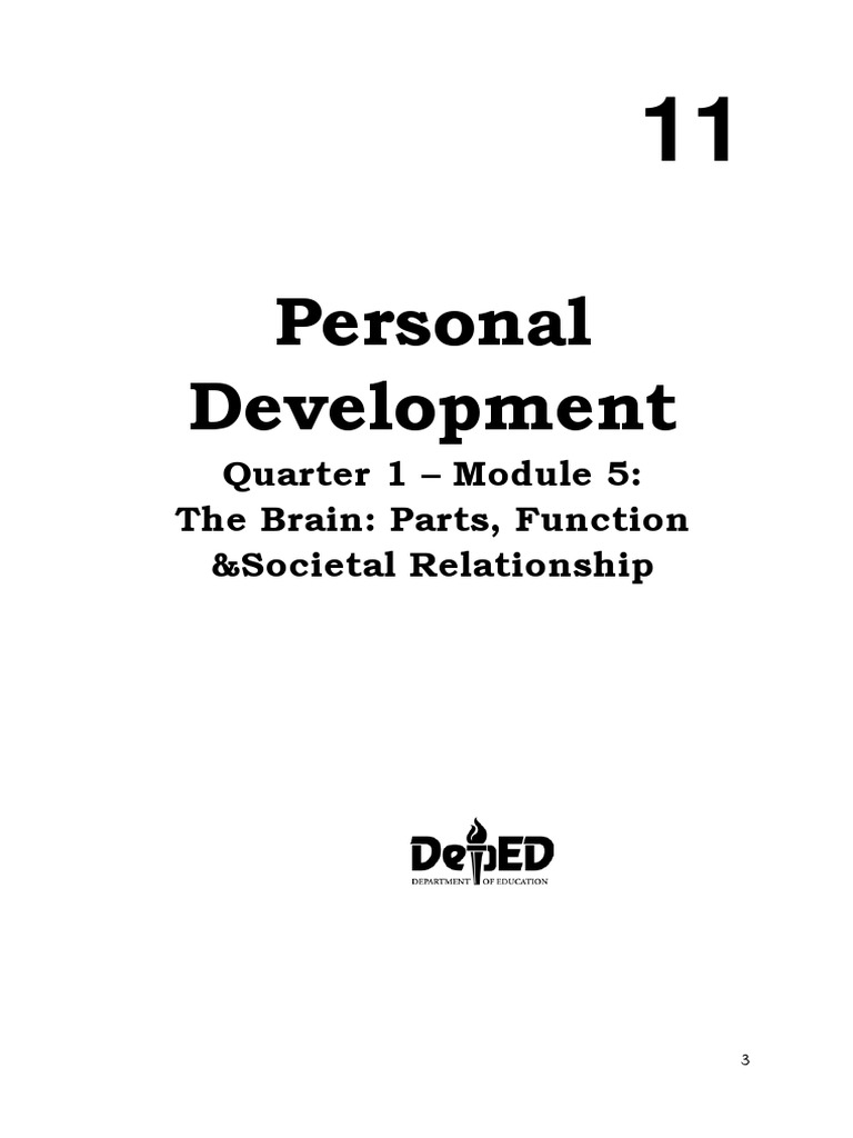 PERDEV - Q1 - Mod5 - The Brain Parts Functions and Societal ...