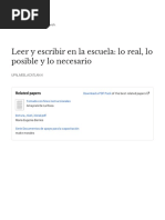 Lerner Leer y Escribir en La Escuela Lo Real Lo Posible y Lo Necesario | PDF | Enseñando | Plan ...