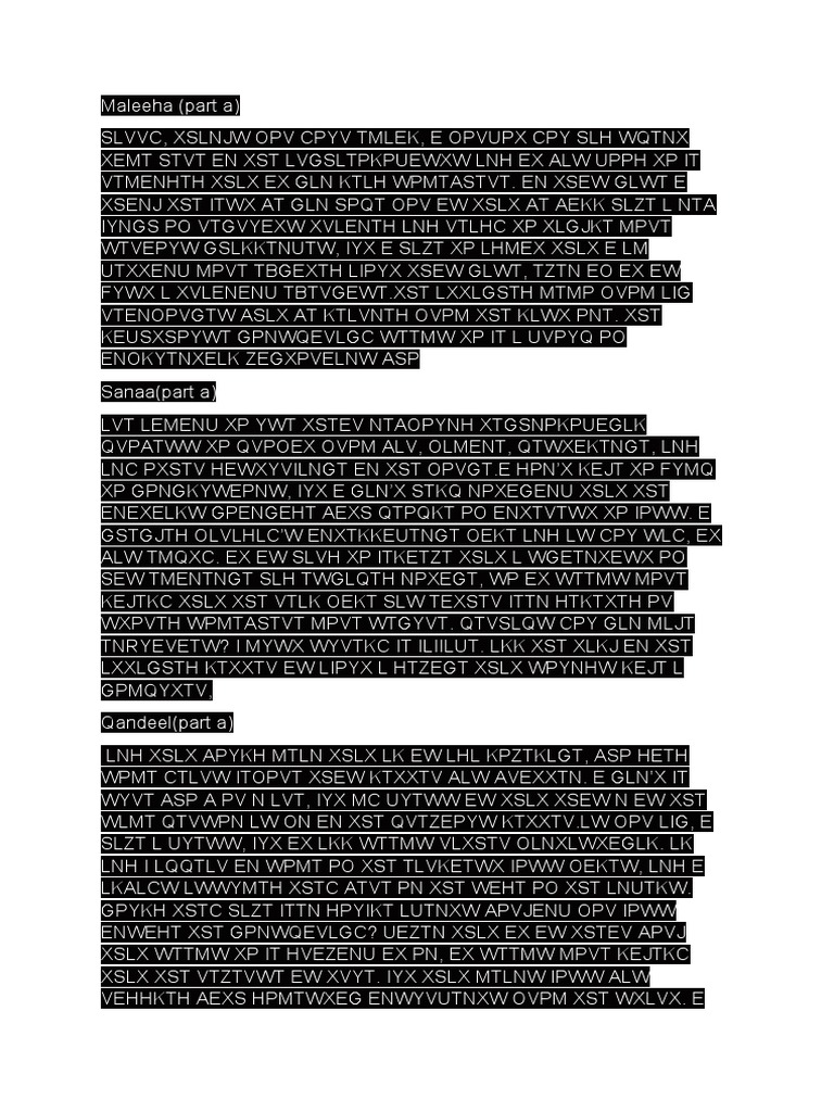 Challenge 3 - Part A and Part B (Caeser Ciphers) | PDF