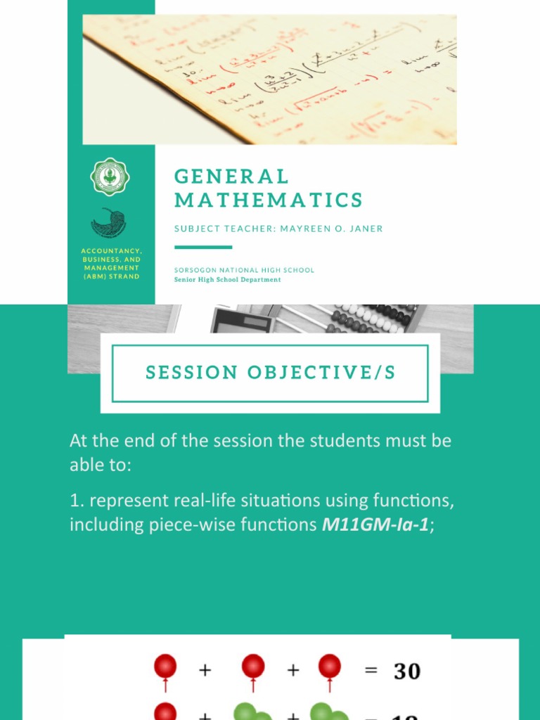 GM - Session 1-Introduction To Functions | PDF | Function (Mathematics ...