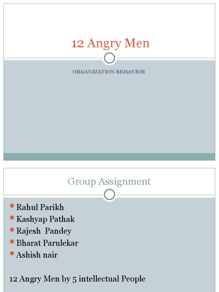 Jury Personality Analysis in 12 Angry Men | PDF | Reason | Decision Making