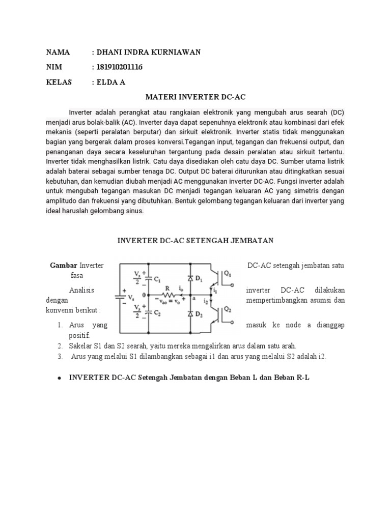 Dhani Indra Kurniawan - 181910201116 - Elda A Tugas Inventer | PDF