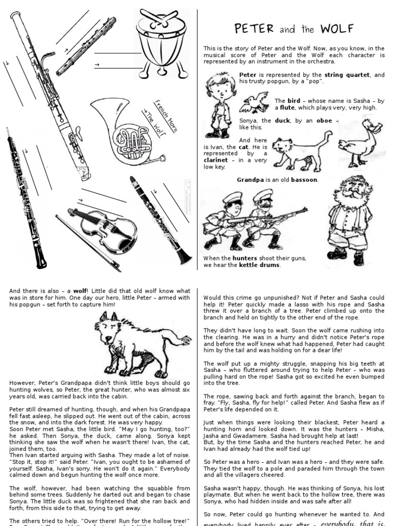 Peter and The Wolf Booklet 1 | PDF