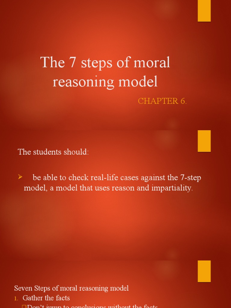 The 7 Steps of Moral Reasoning Model | PDF | Justice | Crime & Violence