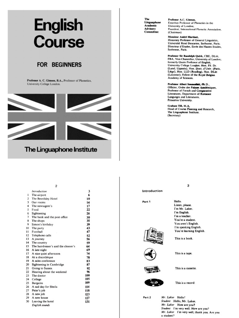 English Course For Beginners | PDF