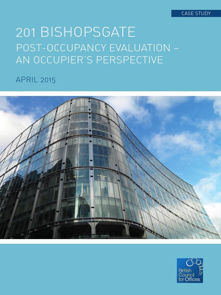 BCO - 2015 - Post Occupancy Evaluation - An Occupiers Perspective ...
