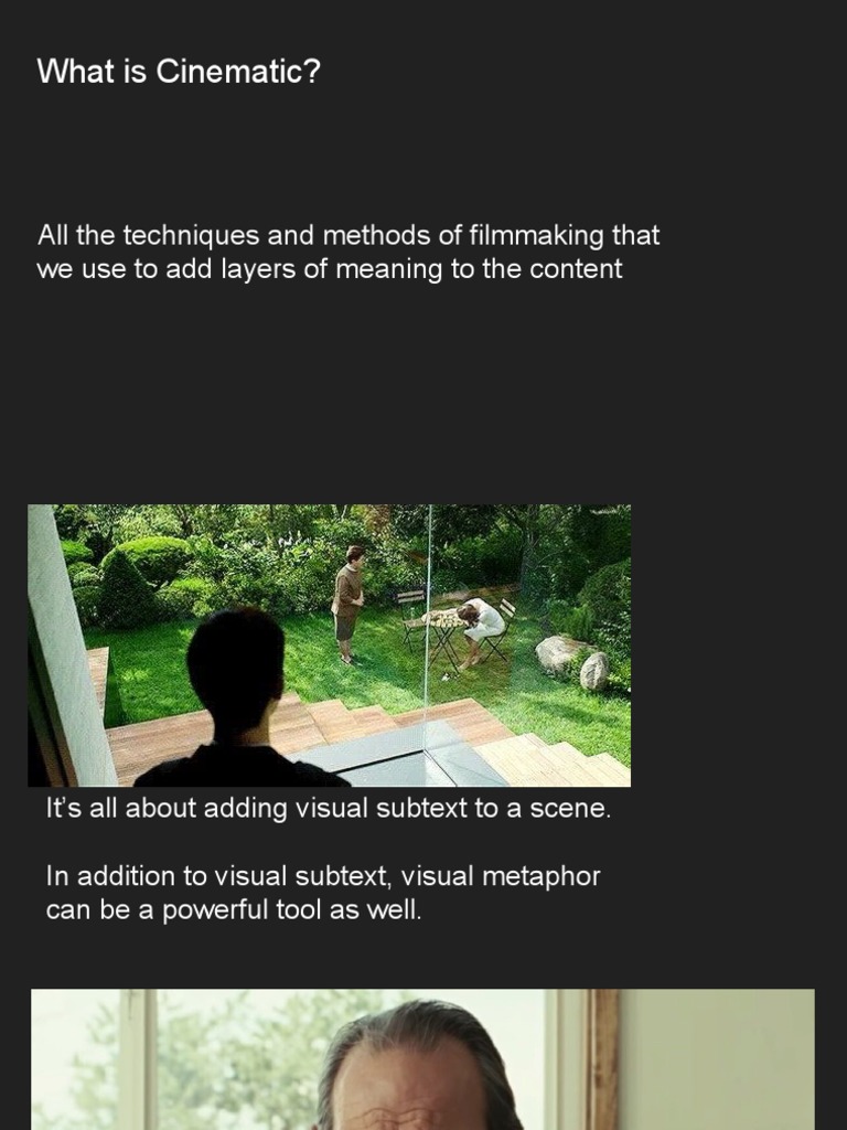 What Is Cinematic?: All The Techniques and Methods of Filmmaking That ...