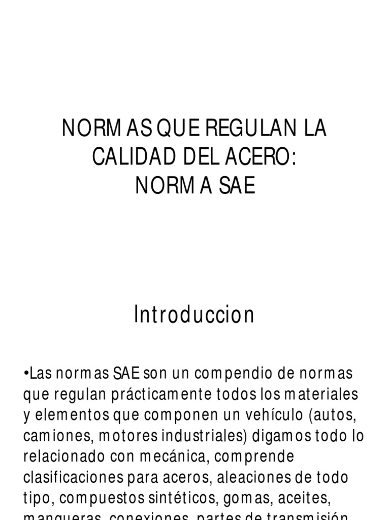 Normas SAE | PDF
