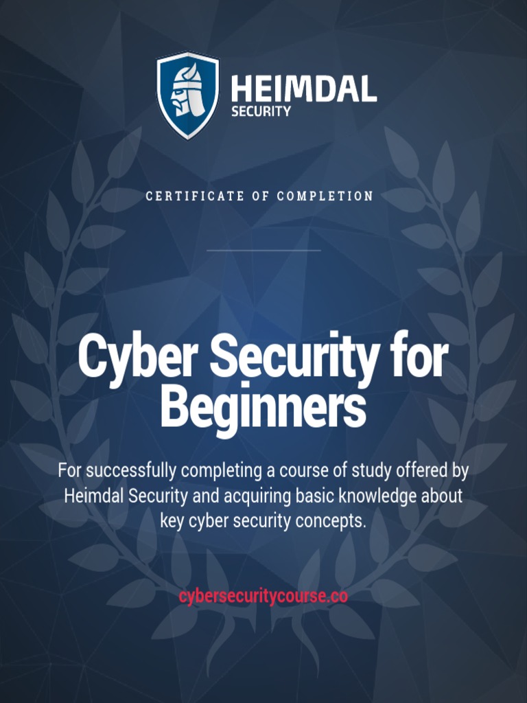 Cybersec Certificate | PDF