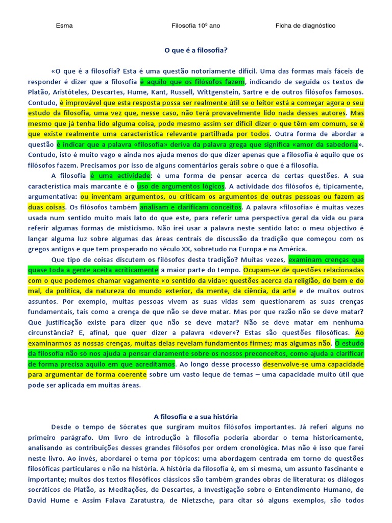 Nigel Warburton O Que É Filosofia | PDF | Vida | Pensamento