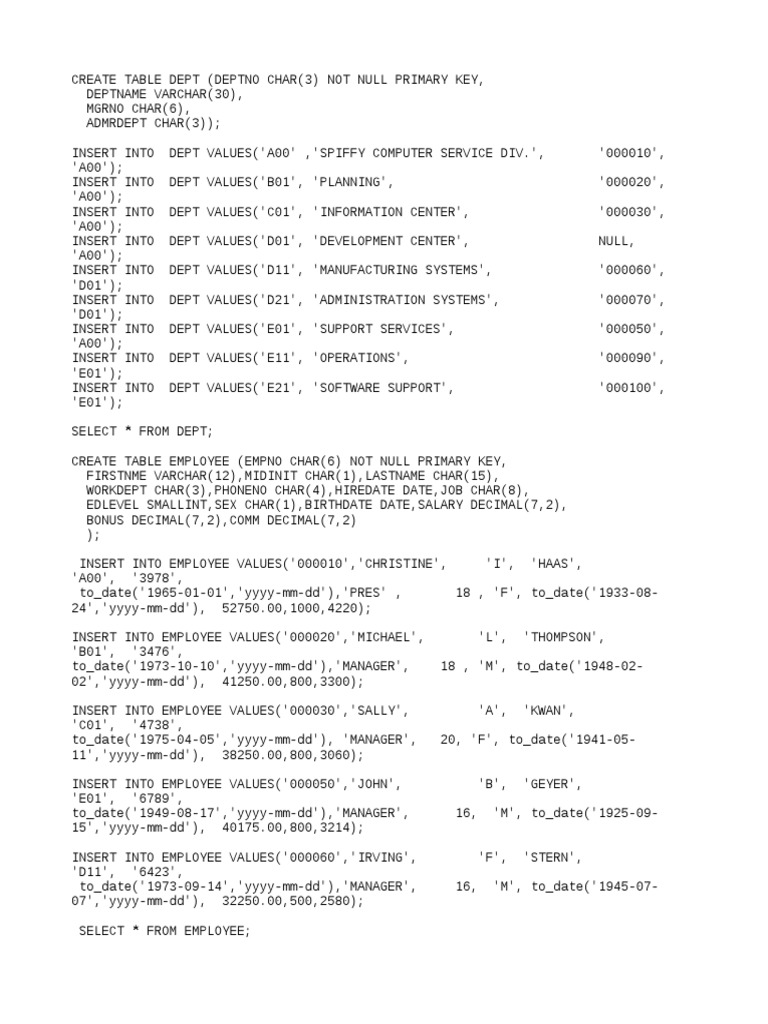 SQL Training | PDF | Sql | Data Management