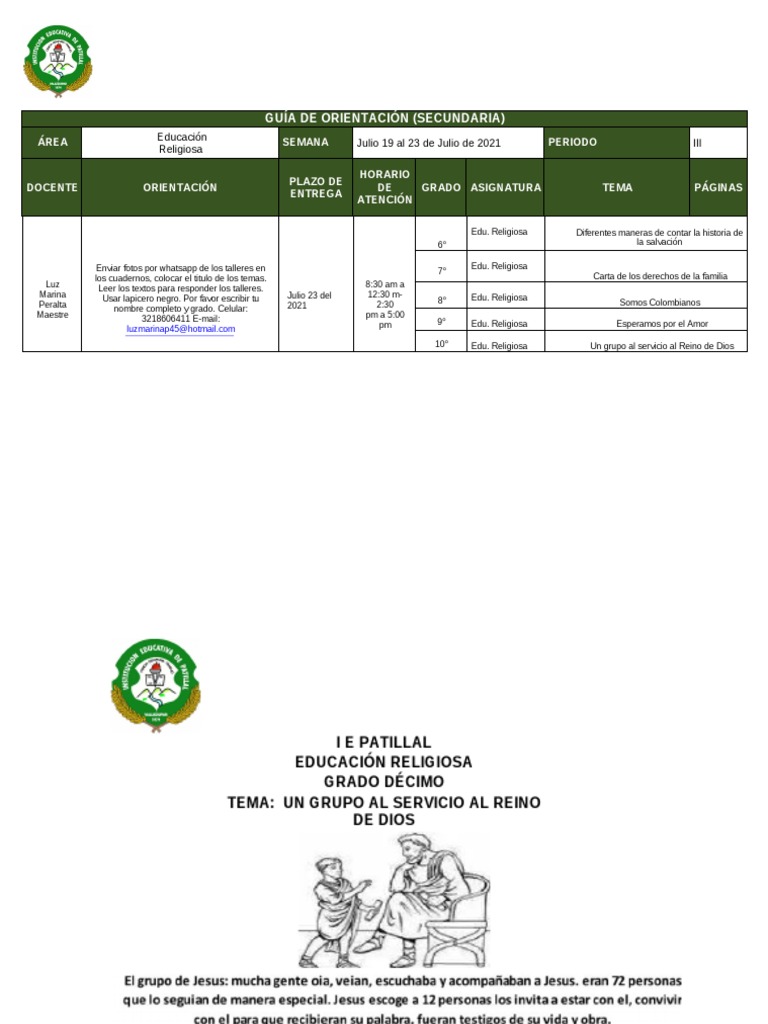Guia de Religion Grado Decimo | PDF
