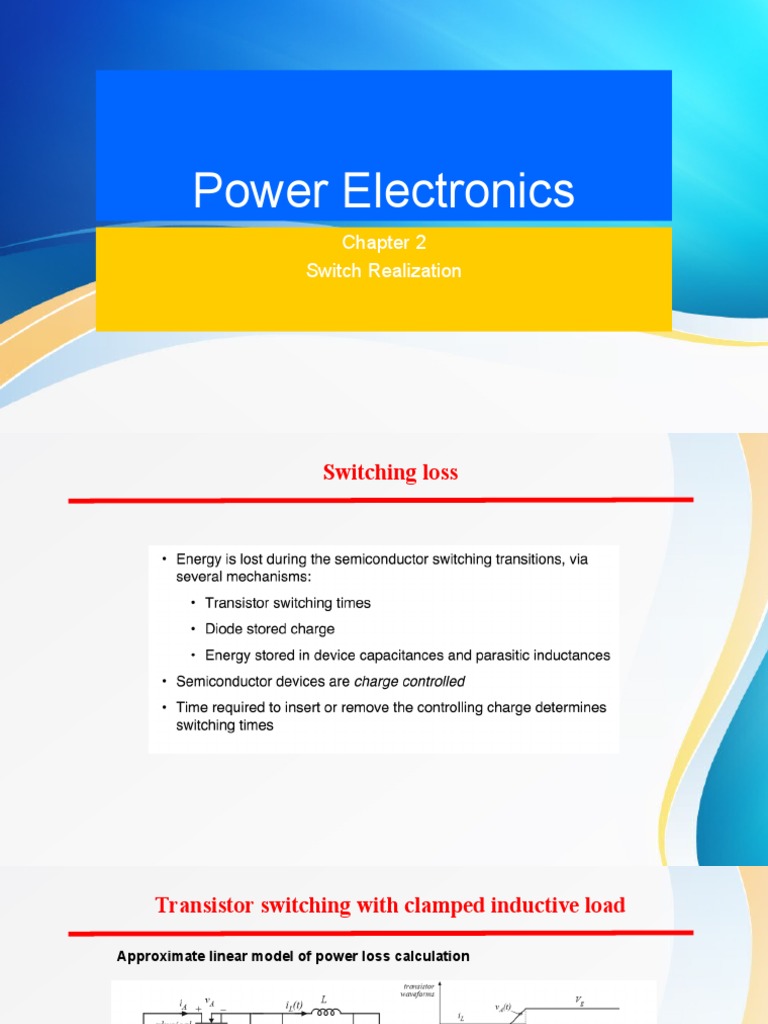 Power Electronics - Chapter 3 - Loss Calculation | PDF | Science ...