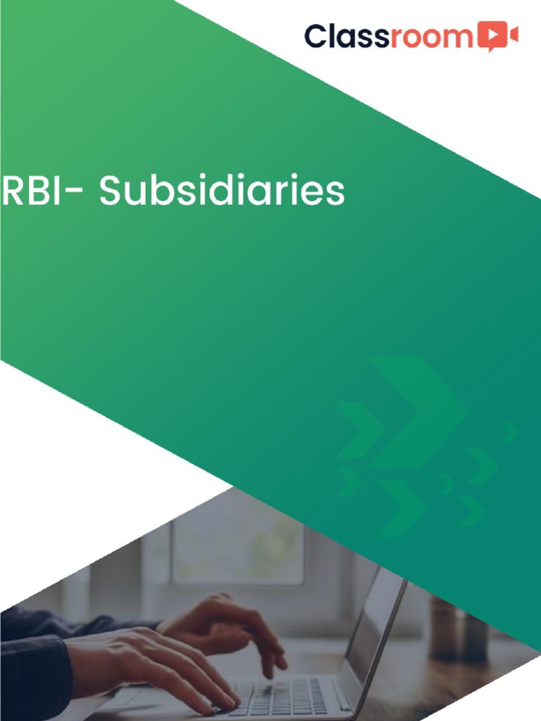 7RBI Subsidiaries - of - Rbi - 90 | PDF | Reserve Bank Of India | Banks