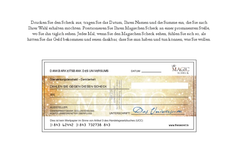 The Magic Check de | PDF