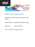 Módulo 12 REM 81 20-11-2023 - Proyecto Integrador. Electricidad y ...