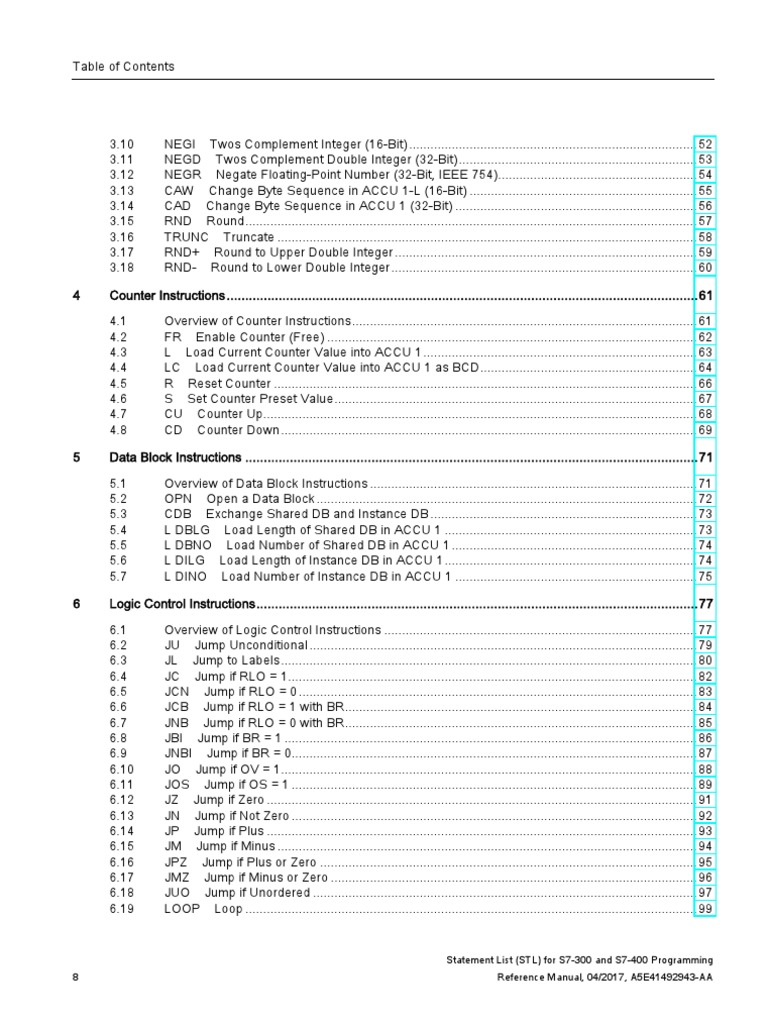 Extracted Pages From STEP 7 - Statement List For S7-300 and S7-400 2 | PDF | Trigonometric ...