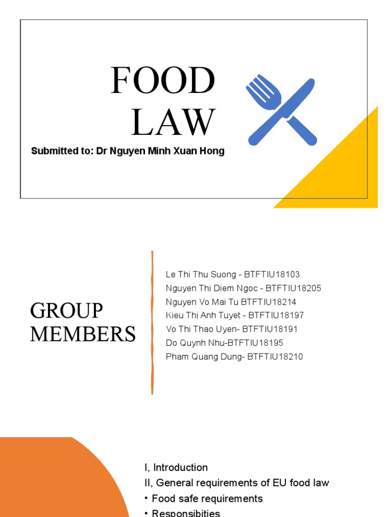 4 Food Law and Regulation in Eu | PDF | Foods | Food Safety
