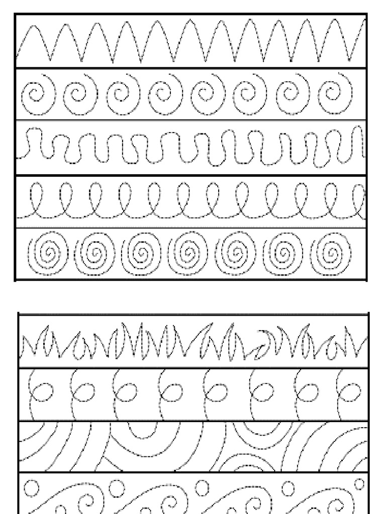 Template Latihan Menulis Prasekolah | PDF