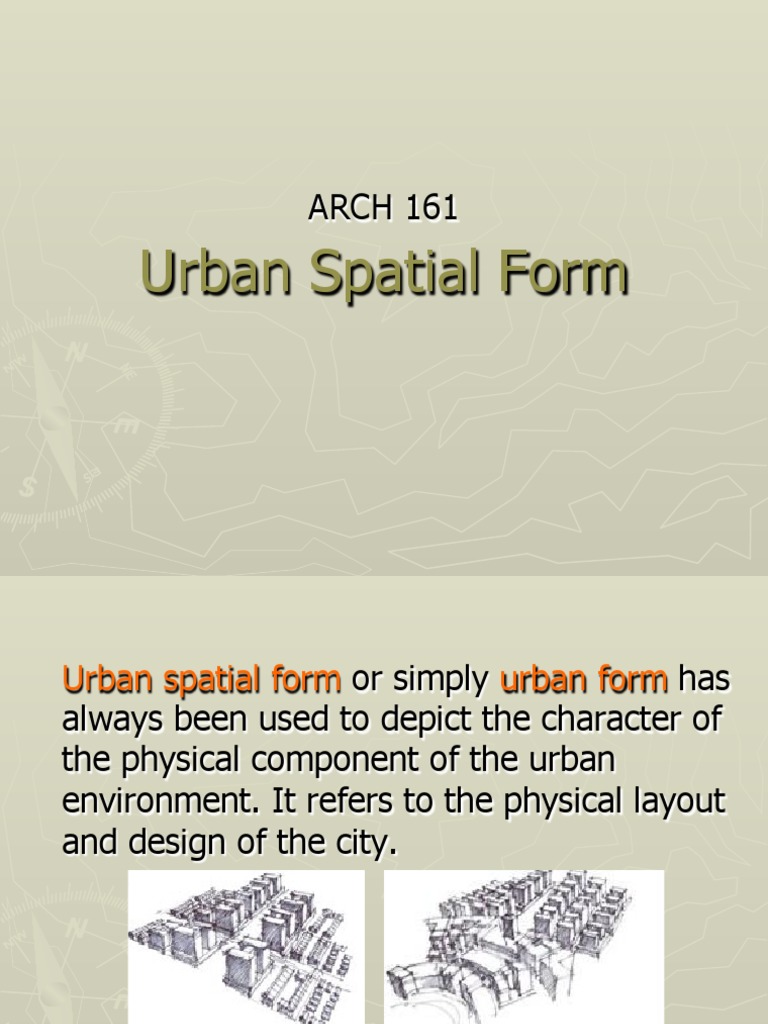 Urban Spatial Form | PDF | Space | Dimension