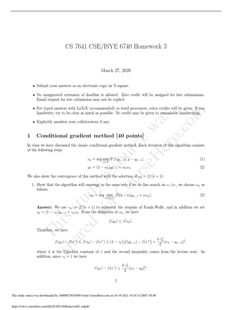 CS 7641 CSE/ISYE 6740 Homework 3 instructions | PDF | Applied ...