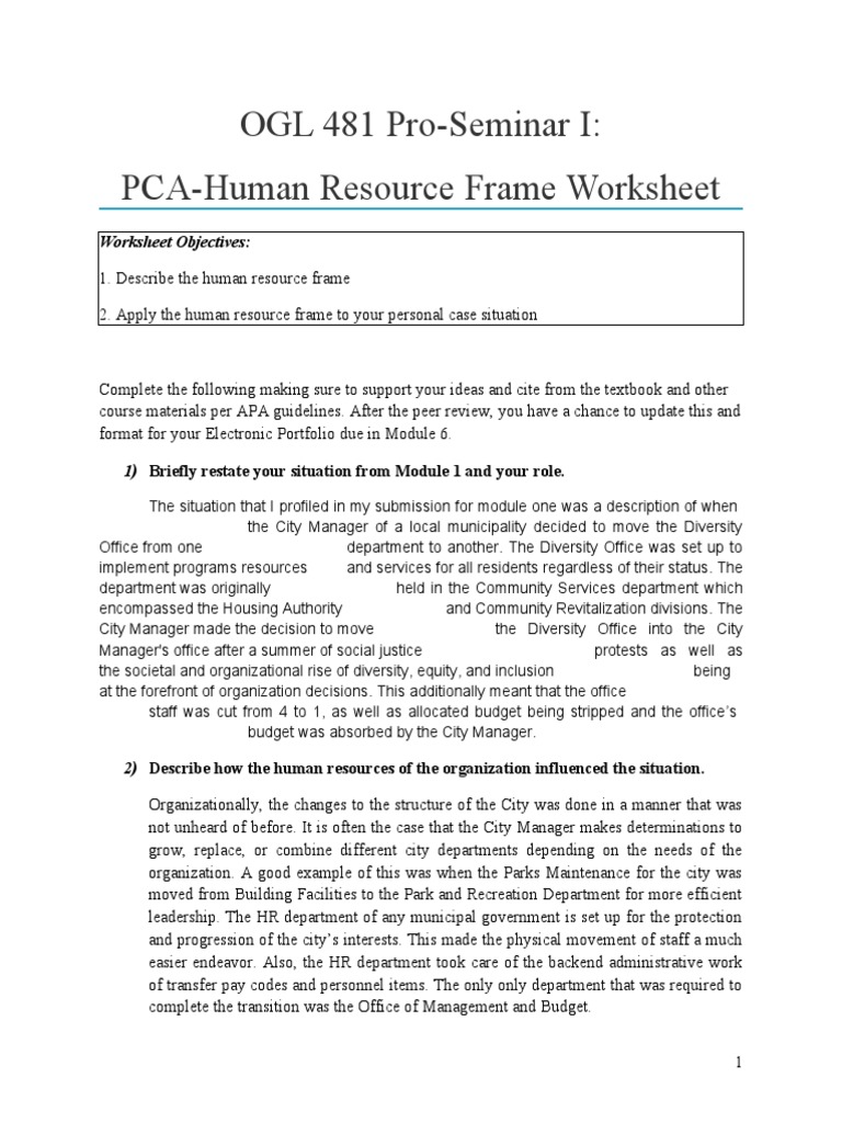 3 HR Frame Worksheet | PDF | Human Resource Management | Employment