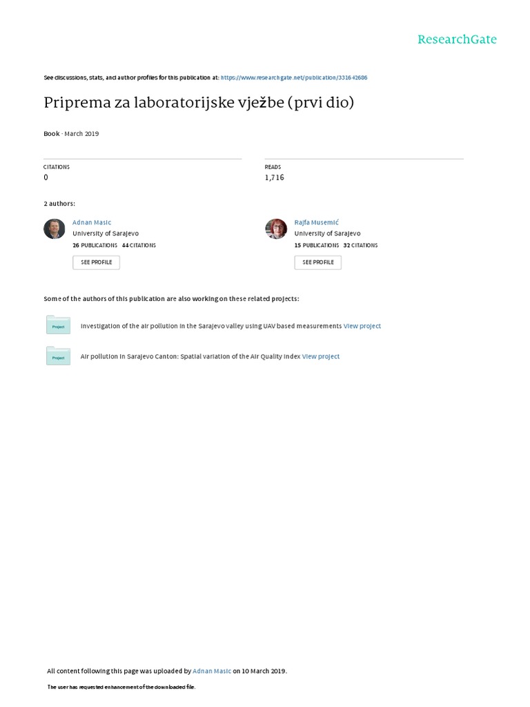 Priprema Za Lab 1dio | PDF