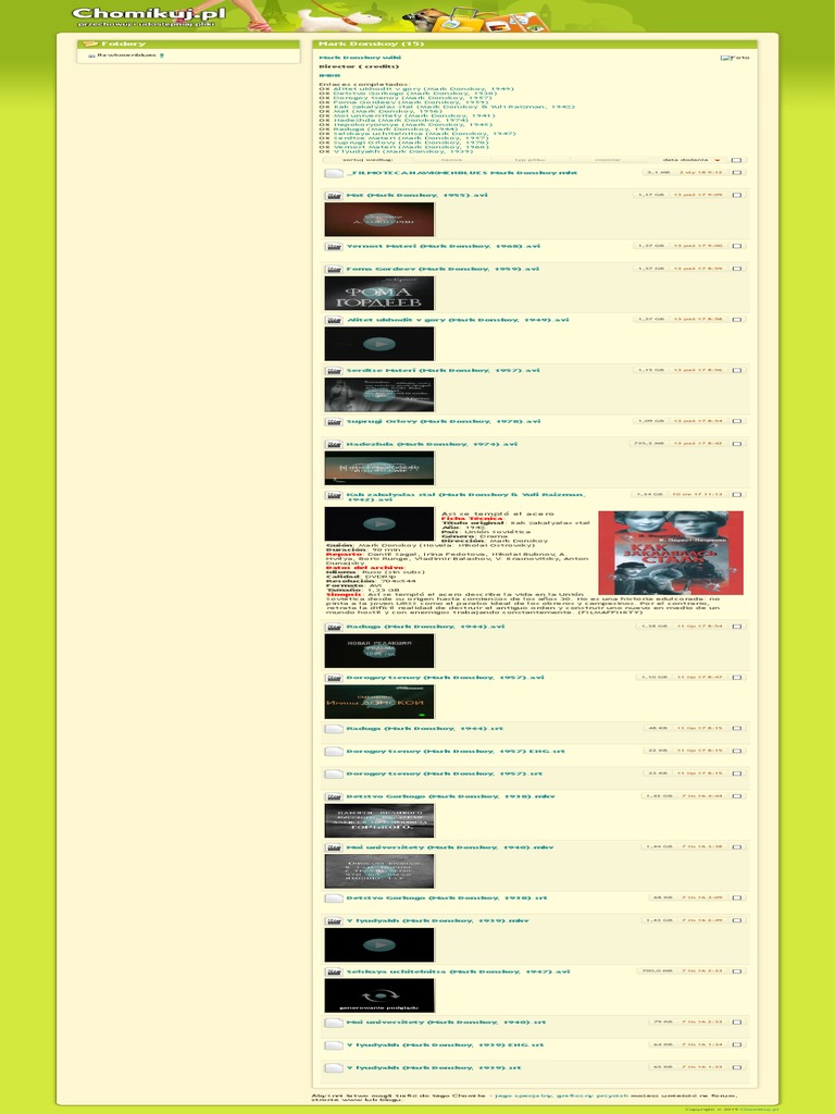 Mark Donskoy (15) - M - UnaPaginaDeCine 2019 | PDF