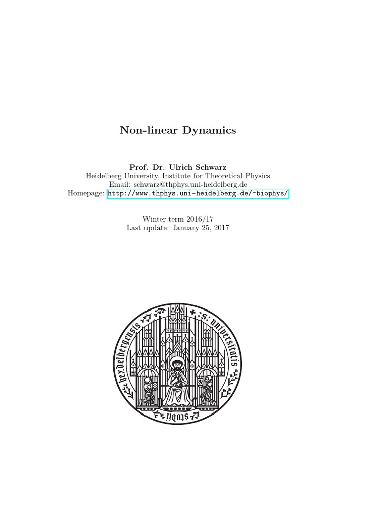 Nonlinear Dynamics | PDF | Eigenvalues And Eigenvectors | Nonlinear System