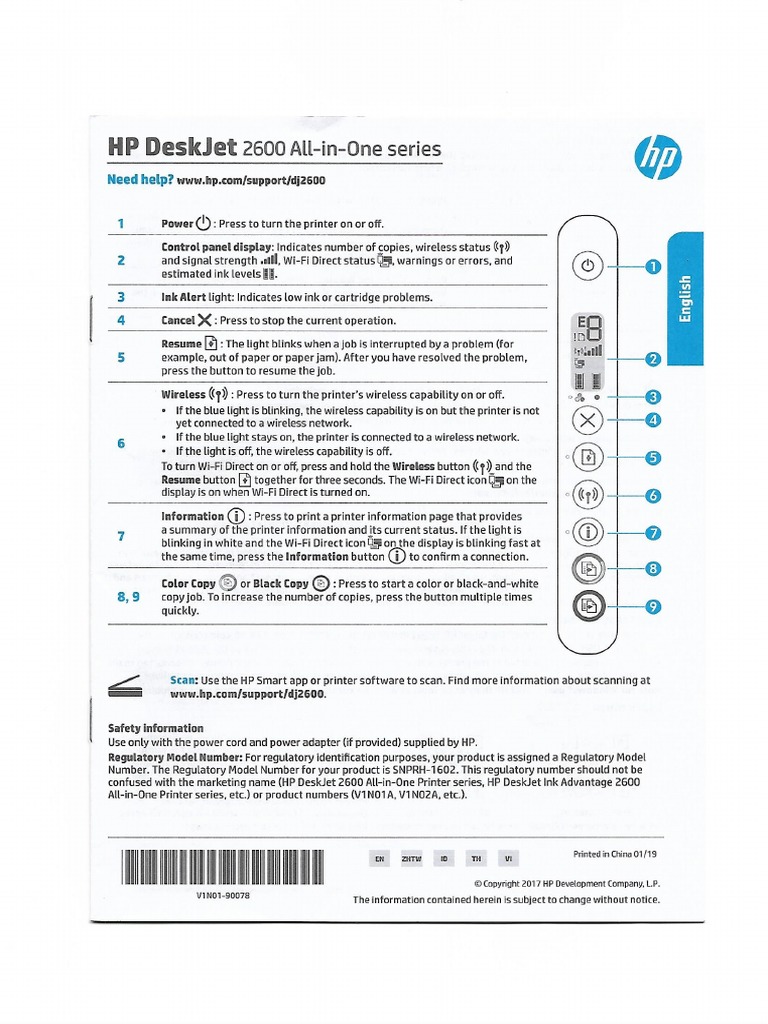 HP New Printer Instructions | PDF