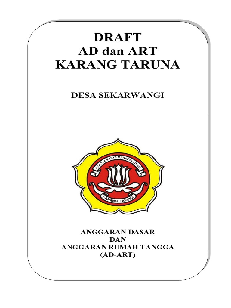 DRAFT AD-ART-Karang-Taruna-SEKARWANGI | PDF