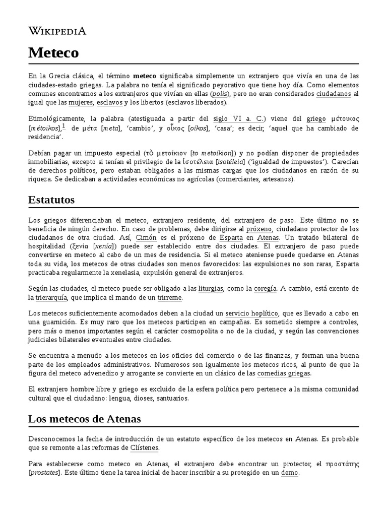 Meteco | PDF | Antigua Grecia | Atenas